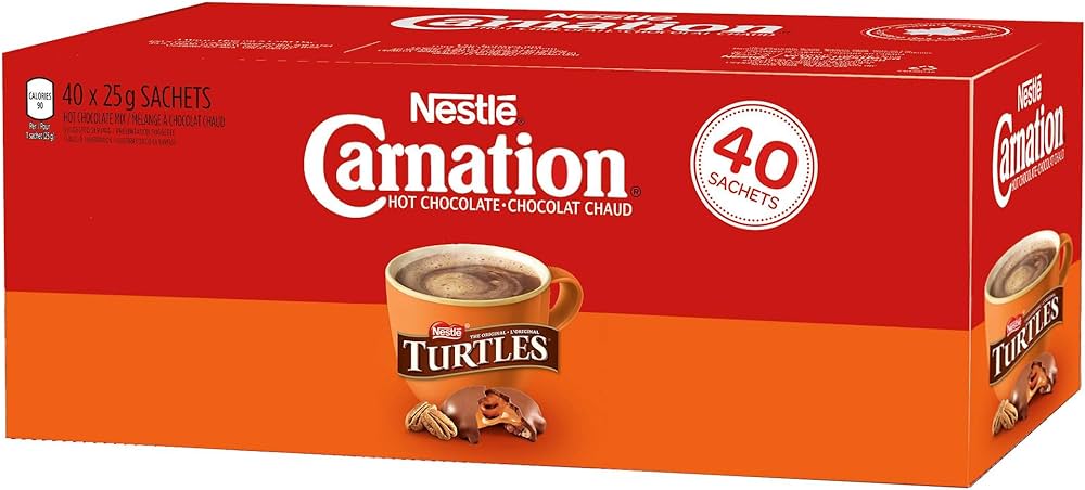 Échantillons Du Chocolat Chaud Turtles De Nestlé Carnation